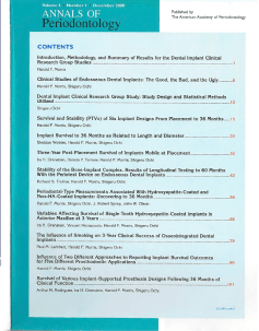 VA Core-Vent Study, Annals Of Perio, 2000, Volume 5, Issue 1 – Paragon ...